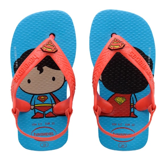 Havaianas | Shoes | Havaianas Dc Comics Superman Kids Flip Flop Sandals Thong Elastic 2324 9 ...